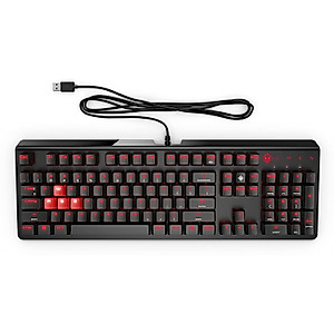 OMEN by HP Wired USB Gaming Keyboard 1100 (Black/Red)