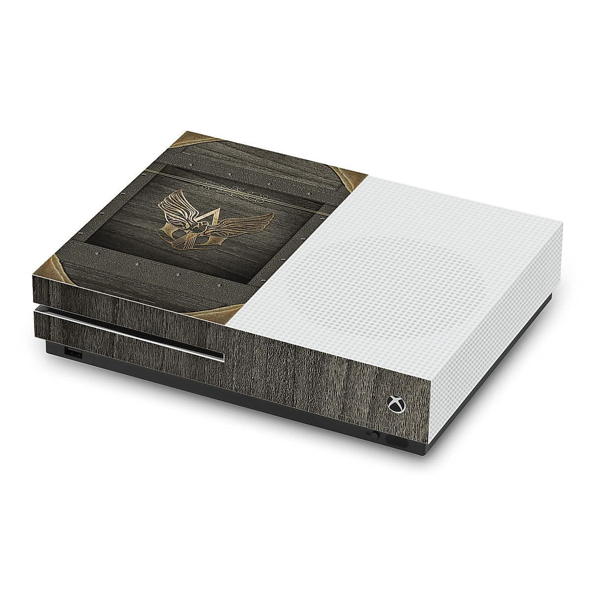 Head Case Designs Officially Licensed Assassin's Creed Wood And Gold Chest Black Flag Graphics Matte Vinyl Sticker Gaming Skin Decal Cover Compatible With Xbox One S Console