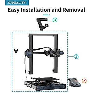Official Creality 3D Printer Ender 3 S1 with CR Touch Auto Leveling, Sprite Extruder, High Precision Z-axis, Removable PC Build Plate, FDM 3D Printer for Beginners Professional 8.66"x 8.66" x 10.63"