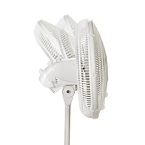 Lasko 16" Oscillating 3- quiet Speed Pedestal Fan and Adjustable Height, Ideal for Home School and Office White S16200 (Renewed)