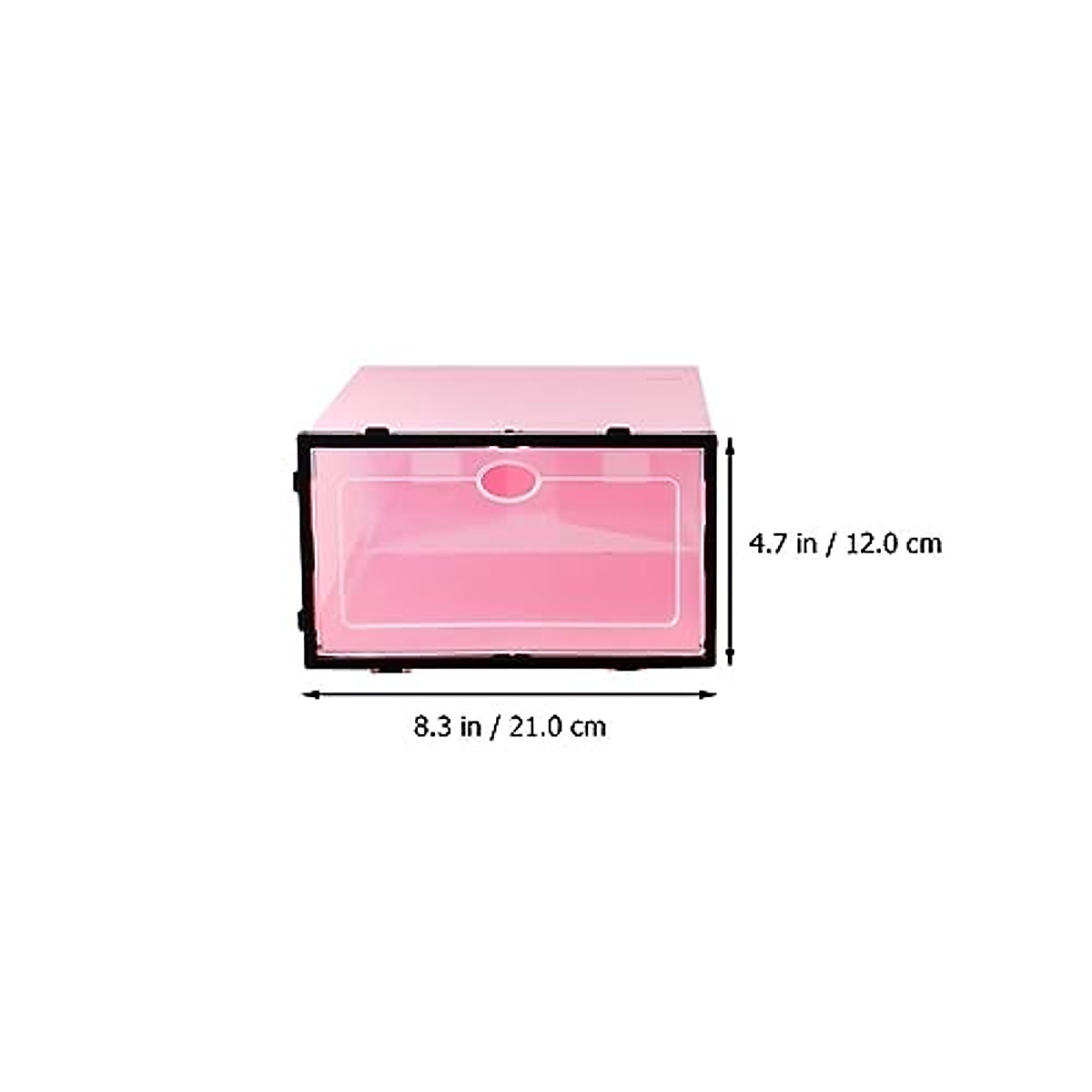 Zerodeko 6pcs Box Shoe Cabinet for Entryway Shoe Display Case Closet Shoe Holder Entryway Shoe Cabinet Clear Shoe Organizer Sneaker Storage Bins Men and Women Multifunction Showcase