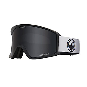 Dragon Unisex Snowgoggles DXT OTG - Fade Black Lite with Lumalens Dark Smoke, Large