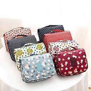 Sechunk Waterproof Travel Toiletry Bags Hanging Multi-function Cosmetic Bag Makeup Bag for Women