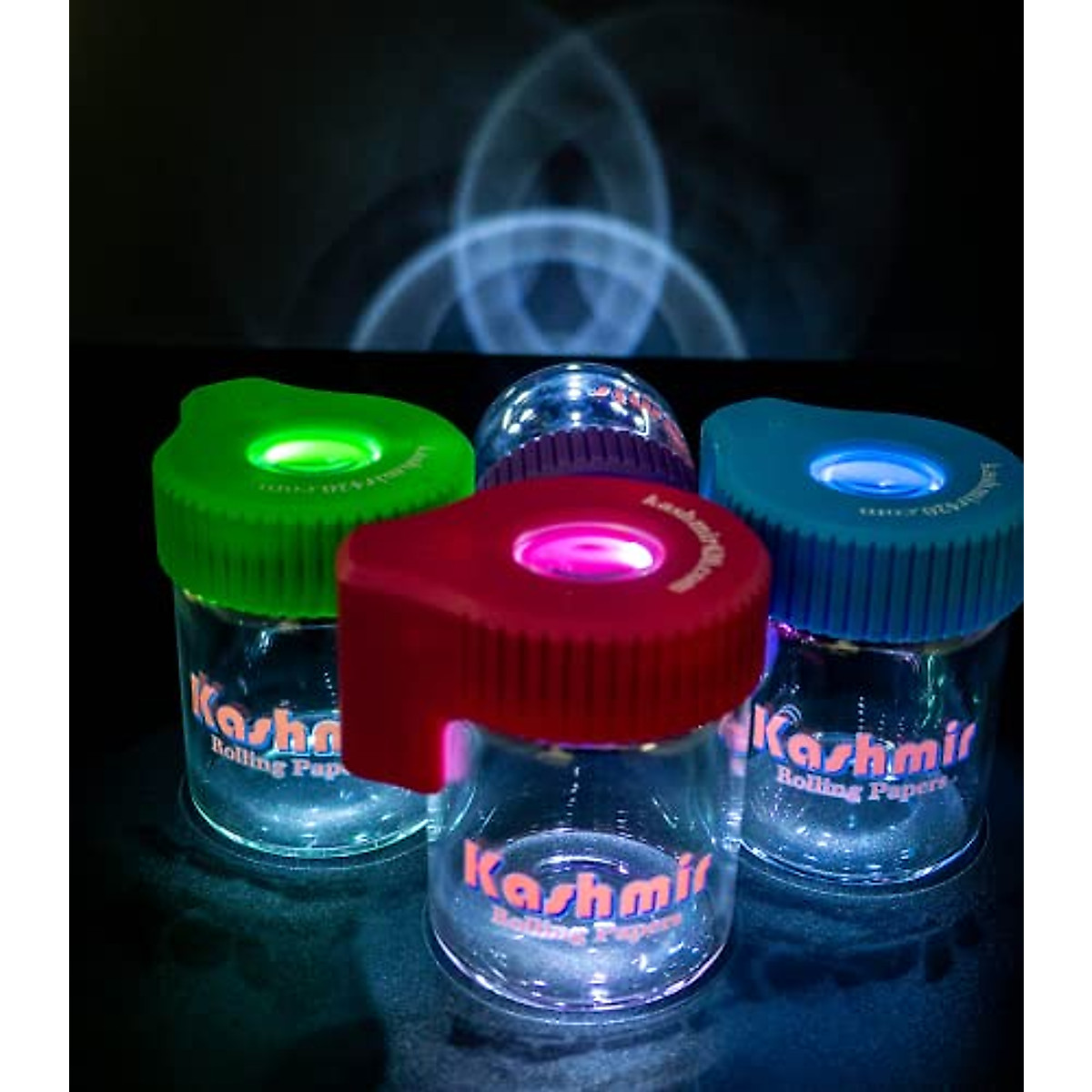 Kashmir Kitchen Storage Jar with LED Air Tight Jar for Storage 10x Magnifying Jar for Storage Rechargable with USB