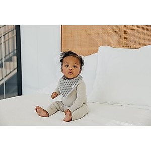 Copper Pearl Baby Bandana Bibs - 4 Pack Soft Cotton Baby Bibs for Drooling and Teething, Absorbent Drool Bibs for Baby Girl and Boy, Adjustable to Fit Newborns to Toddlers, Tons of Styles (Bogey)