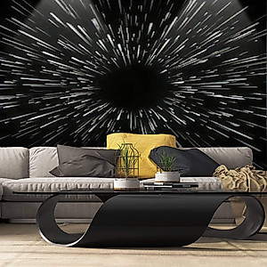RECETHROWS Wall Mural abstract Star Warp or Hyperspace Peel and Stick Wallpaper Self Adhesive Wallpaper Large Wall Sticker Removable Vinyl Film Roll Shelf Paper Home Decor