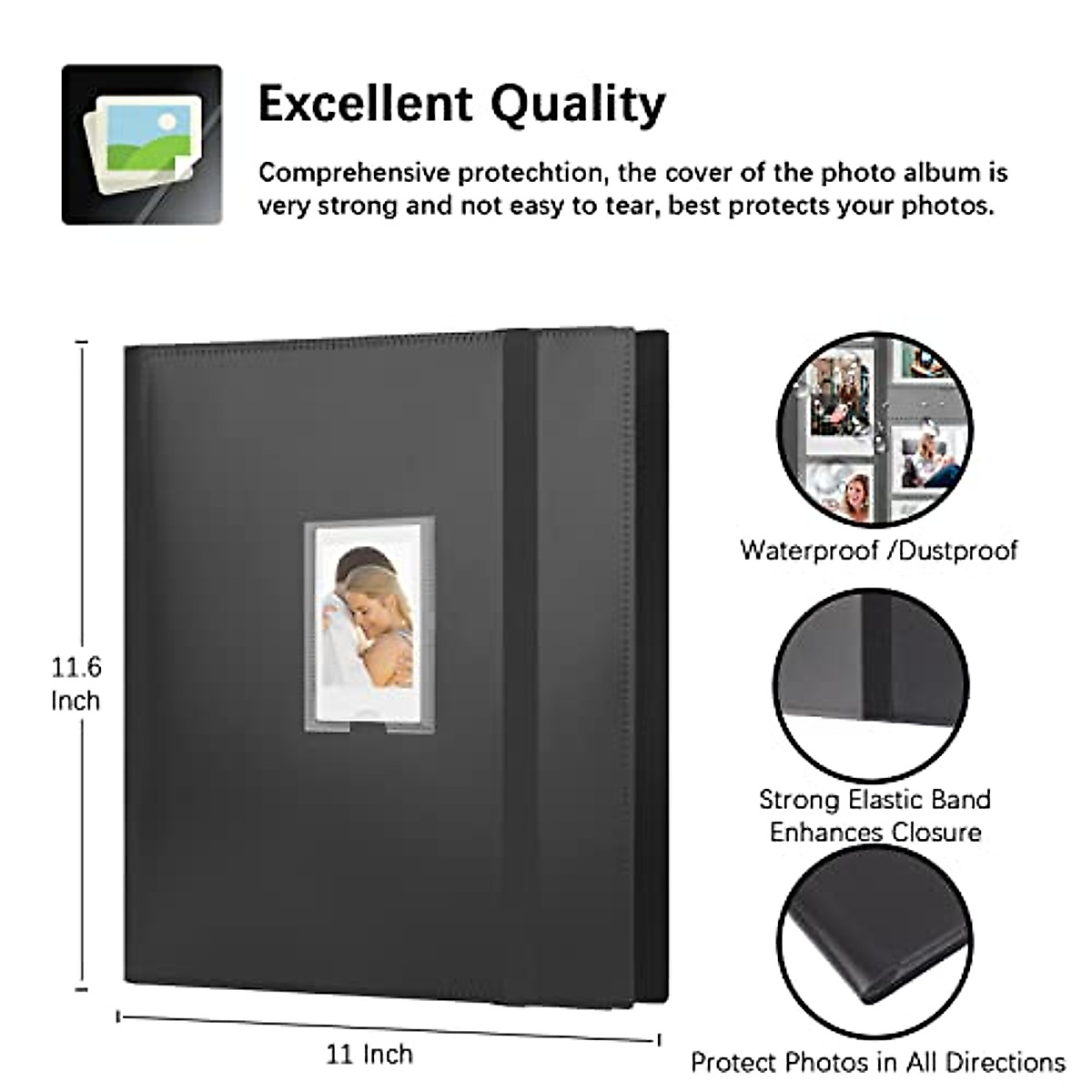 560 Pockets Photo Album for Fujifilm Instax Mini Camera,For Polaroid Snap PIC-300 Z2300 Instant Camera, 2x3 Photo Album Book for Fujifilm Instax Mini 11 12 9 Evo 90 70 40 8 7 LiPlay Instant Camera