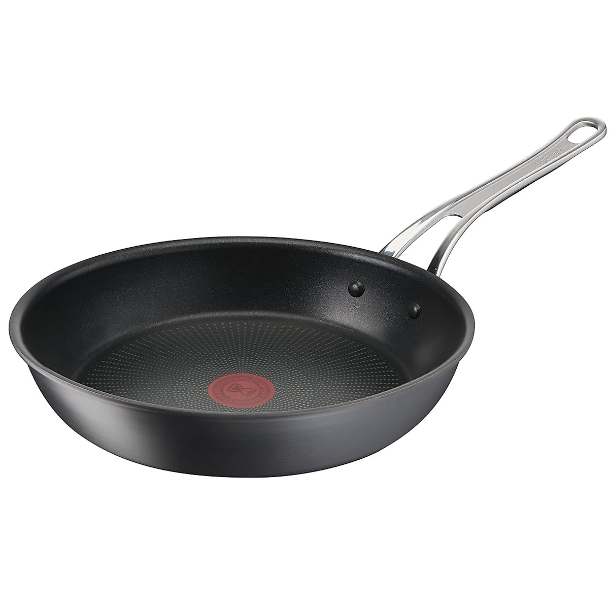 Tefal Jamie Oliver Cook’s Classics Frying Pan, 30cm, Non-Stick, Oven-Safe, Induction, Riveted Handle, Hard Anodised Aluminium, H9120744, Black