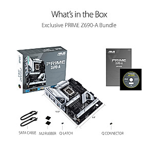 ASUS Prime Z690-A LGA 1700(Intel 12th) ATX Motherboard (16+1 DrMOS,PCIe 5.0,DDR5,4X M.2, Intel 2.5 Gb LAN,USB 3.2 Gen 2 Front Panel Type-C,Thunderbolt™ 4,Aura Sync RGB Lighting)