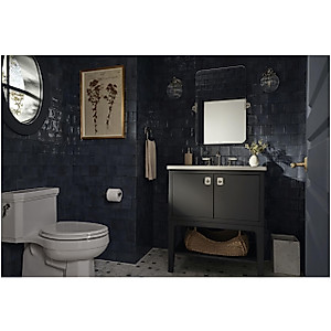 Kohler K35929-BL Castia by Studio McGee Wall Mounted Pivoting Toilet Paper Holder Matte Black