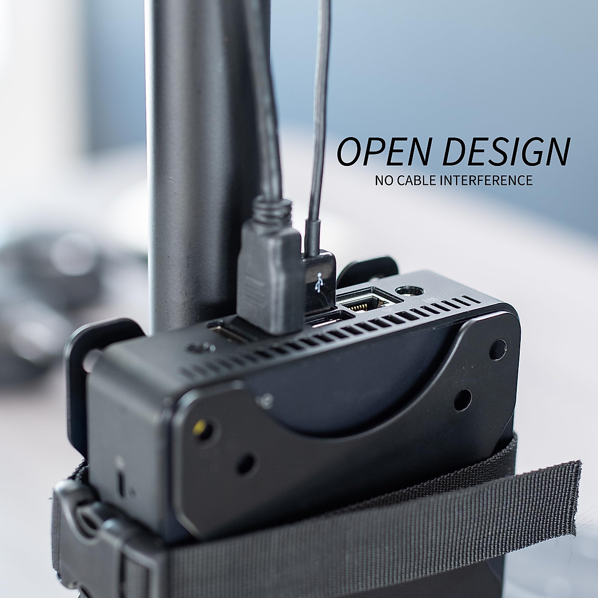 VIVO Adjustable Thin Client Mini PC Mount Bracket, CPU VESA Under Desk and Monitor Arm Computer Holder, Black, MOUNT-PC05C