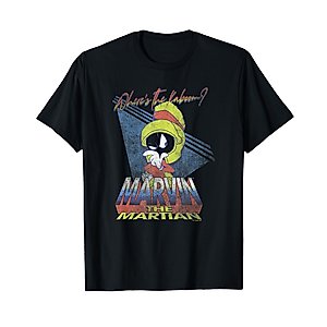 Looney Tunes Marvin The Martian Retro Where's The Kaboom? T-Shirt