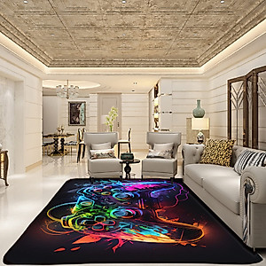 NEBOTON Gaming Rug for Game Room, Gamer Rug for Boys Bedroom, Game Controller Theme 36x24inches