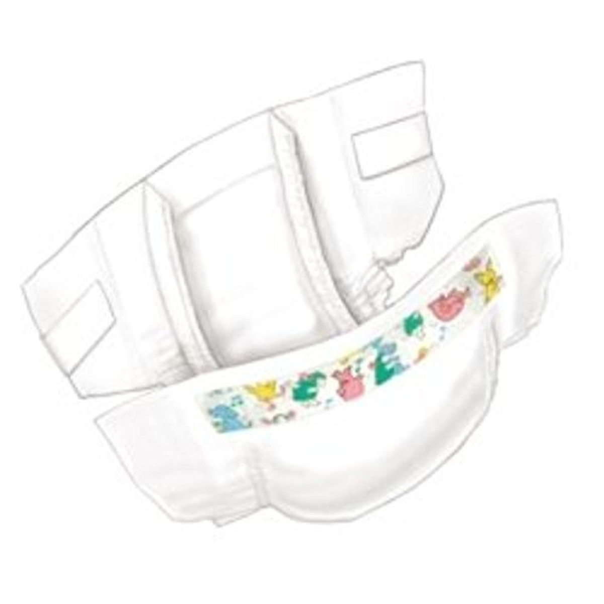 Curity Baby Diaper Tab Closure Size 6 Disposable #80058A