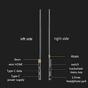 DFZ Screen Monitor, 15 Inch HDMI Small Portable Monitor with Built-in Speakers for PC, Works As Screen, Gaming Monitor
