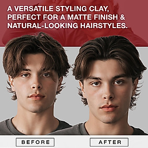 CRVFT Hair Clay 2oz | Medium Hold/Zero Shine Matte Finish | Add Volume & Texture | Ideal for Textured, Short & Medium Styles | Reworkable | [High Density] Clay Base, Stylist Approved [Unscented]