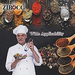 Gravity Electric Pepper and Salt Grinder Set-Adjustable Coarseness-Battery Powered with LED Light-One Hand Automatic Operation-Stainless Steel 2 Pack- Kitchen Gadgets Gifts Ideas By ZIROCC