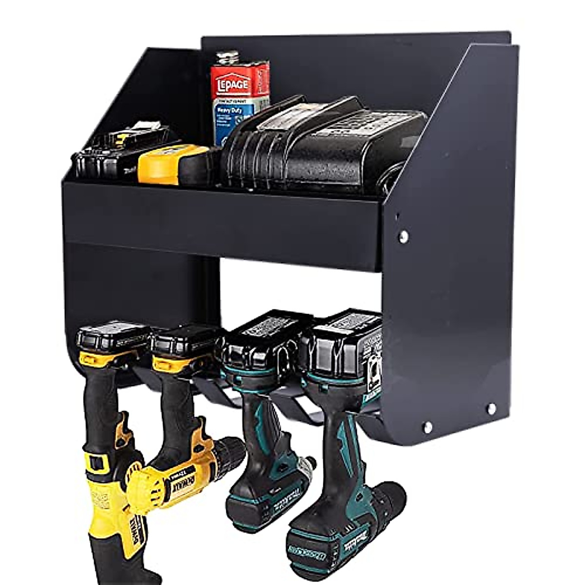 Ultrawall Heavy Duty Power Tool Rack for Electric Drill, Power Tool Organizer Wall Mount Fits for Garage, Home, Workshop, Shed Power Tool Storage