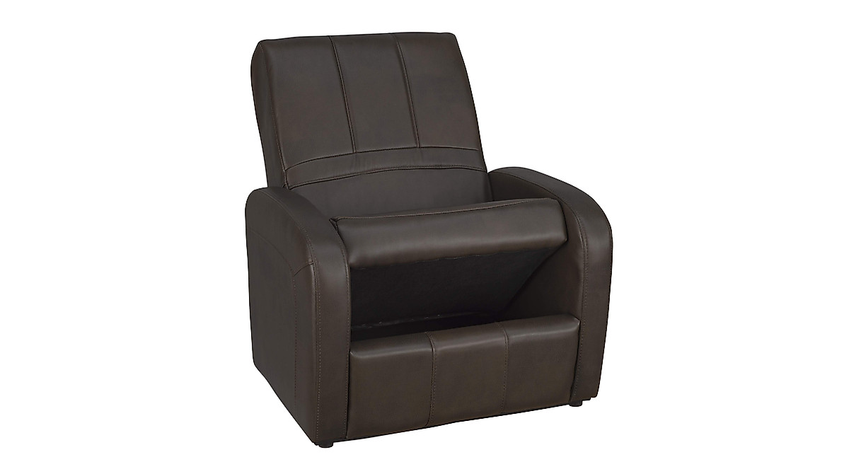 RecPro Charles RV Gaming Chair Ottoman with Storage | Durable Chestnut ...