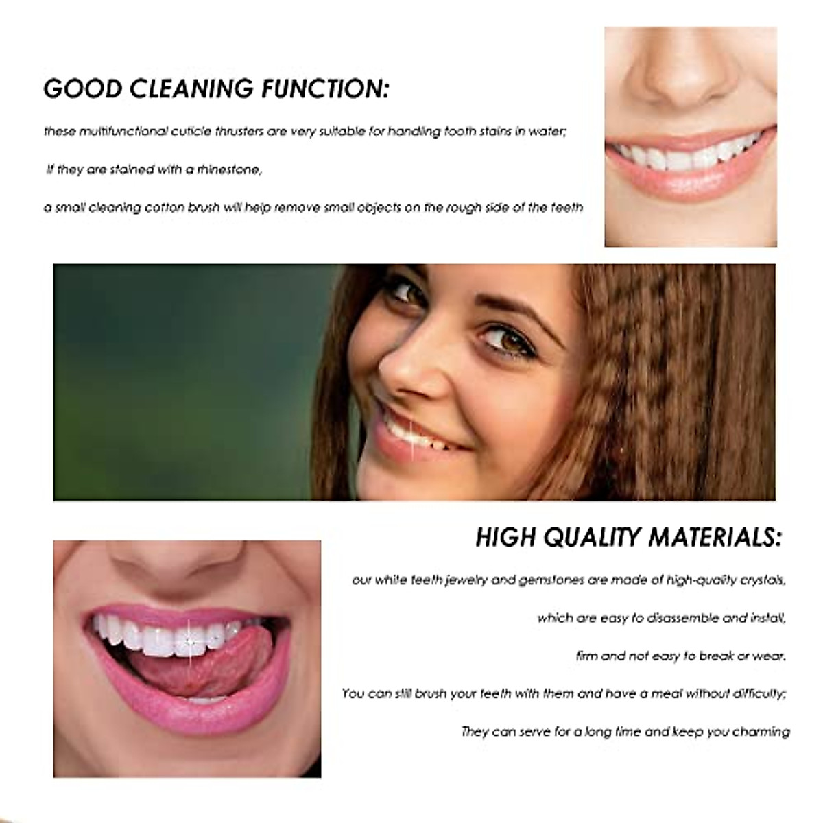 YIPINER Professional DIY Tooth Gem Kit with Curing Light and Glue, Crystals Jewelry kit, Teeth Gems Kit with Glue and Crystals, Great Tooth Jewelry Gems Kit for DIY Use