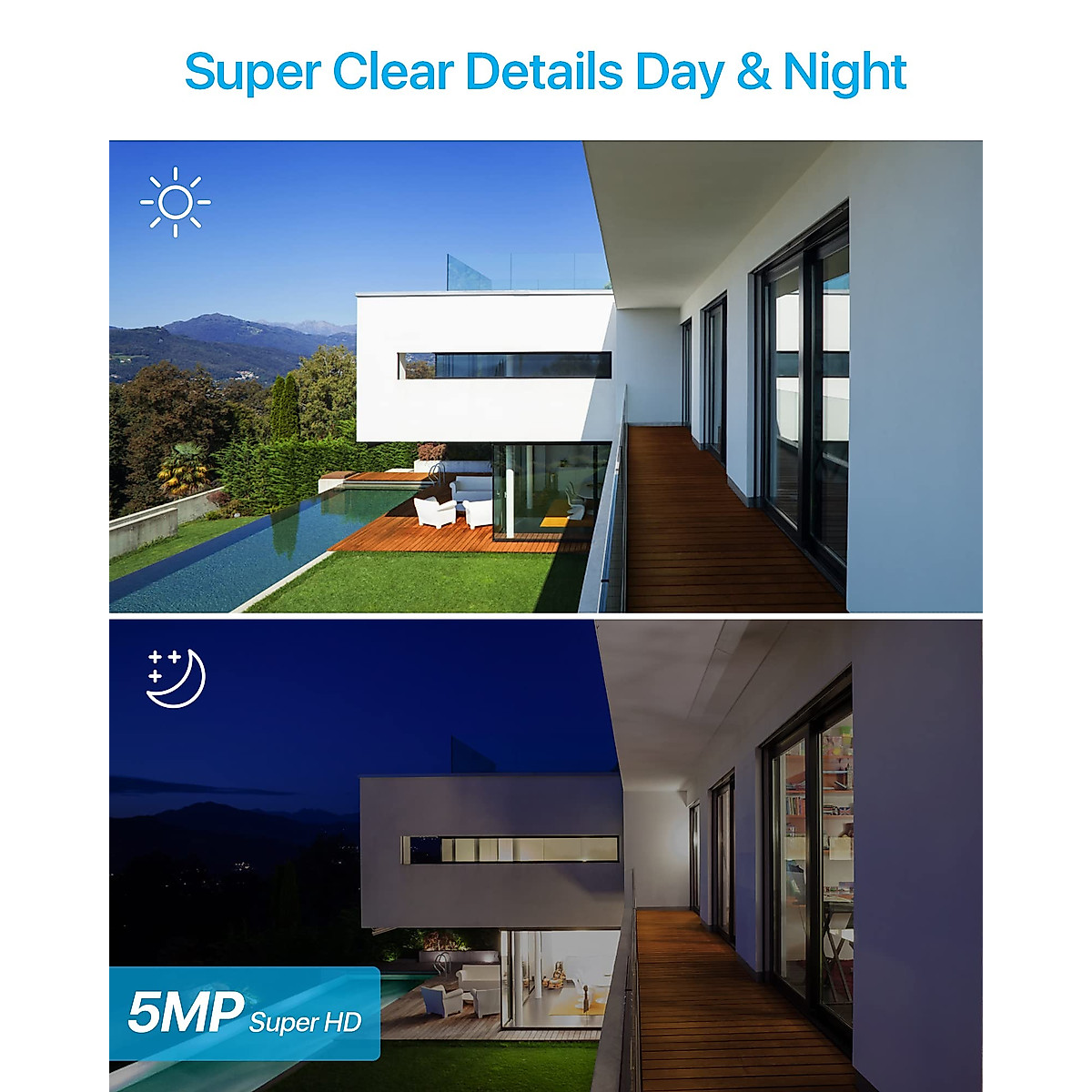 ZOSI 4K 16CH PoE Security Camera System, 16CH 4K NVR with 4TB HDD for 24/7 Recording, 14 X Wired 5MP (3K) PoE IP Cameras Outdoor Indoor, Spotlights, 2-Way Talk, Human Detection, Sound & Light Alarm