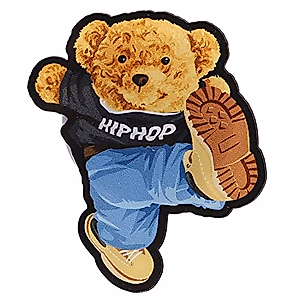 ONLYOU GRIPTOK Phone Grip Korean Grip Tock Bear Design Cute Smartphone Stand Drop Prevention Just Stick On Custom Pair Matching Women's Men's (Break Dance)