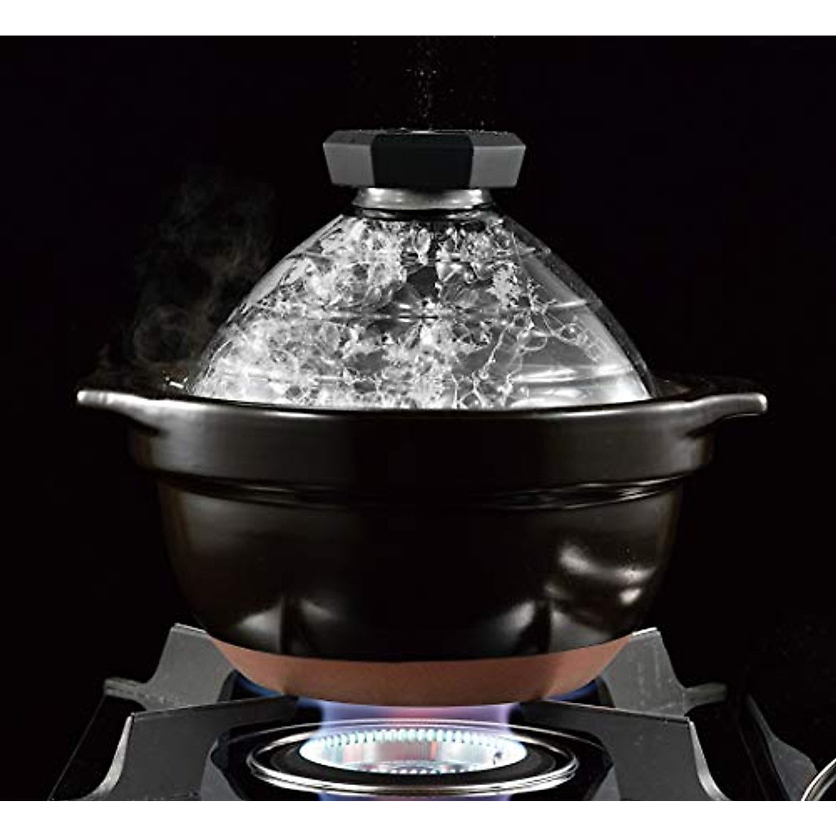 Hario "Gohan Gama" Glass Lid Rice Cooker, 3-Cup