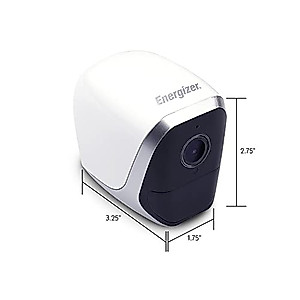 2pk Energizer Connect Wireless Rechargeable Battery-Powered Smart WiFi Security Camera, 1080p Video, Indoor/Outdoor Weatherproof, PIR Motion Detection, 2-Way Audio, Night Vision, Cloud Storage/SD Slot