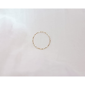 Hand Made Hammered 14K Gold Filled Texture Tiny Hoop Earring Nose Ring Cartilage Huggie Helix Piercing Septum Tragus Sleepers Women Men Teenagers 925 Sterling Silver 14K Rose Gold Fill 22G 20G 24G