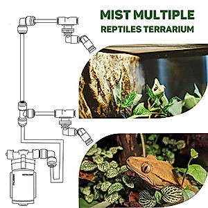 MRREPTILE Reptile Mister, Misting System for Reptiles Terrarium, Mister for Chameleon Turtle Lizard, MS200 Mister New Version, Tank Mister