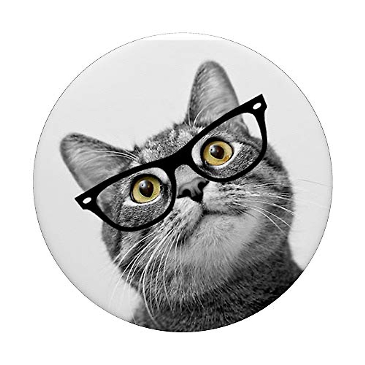 Cat Eyes Green kitty Sunglasses White Cute Cat Sunglasses PopSockets Swappable PopGrip