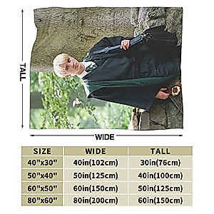 Blanket Flannel Fleece Throw Blanket Cozy Plush Bedding for Bed Sofa Couch Kids Adults50 X40