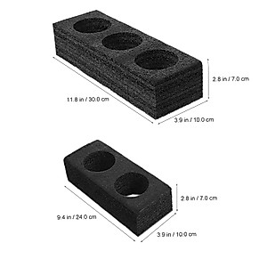 YARNOW 4 Pcs Cup Holder Drink Cup Carrier Tray Black Coffee Cups Coffee Cup Carrier Tray Beverage Carrier Foam Cup Carrier Drinks Sofa Takeout Cup Trays Accessories Pearl Cotton with Tray