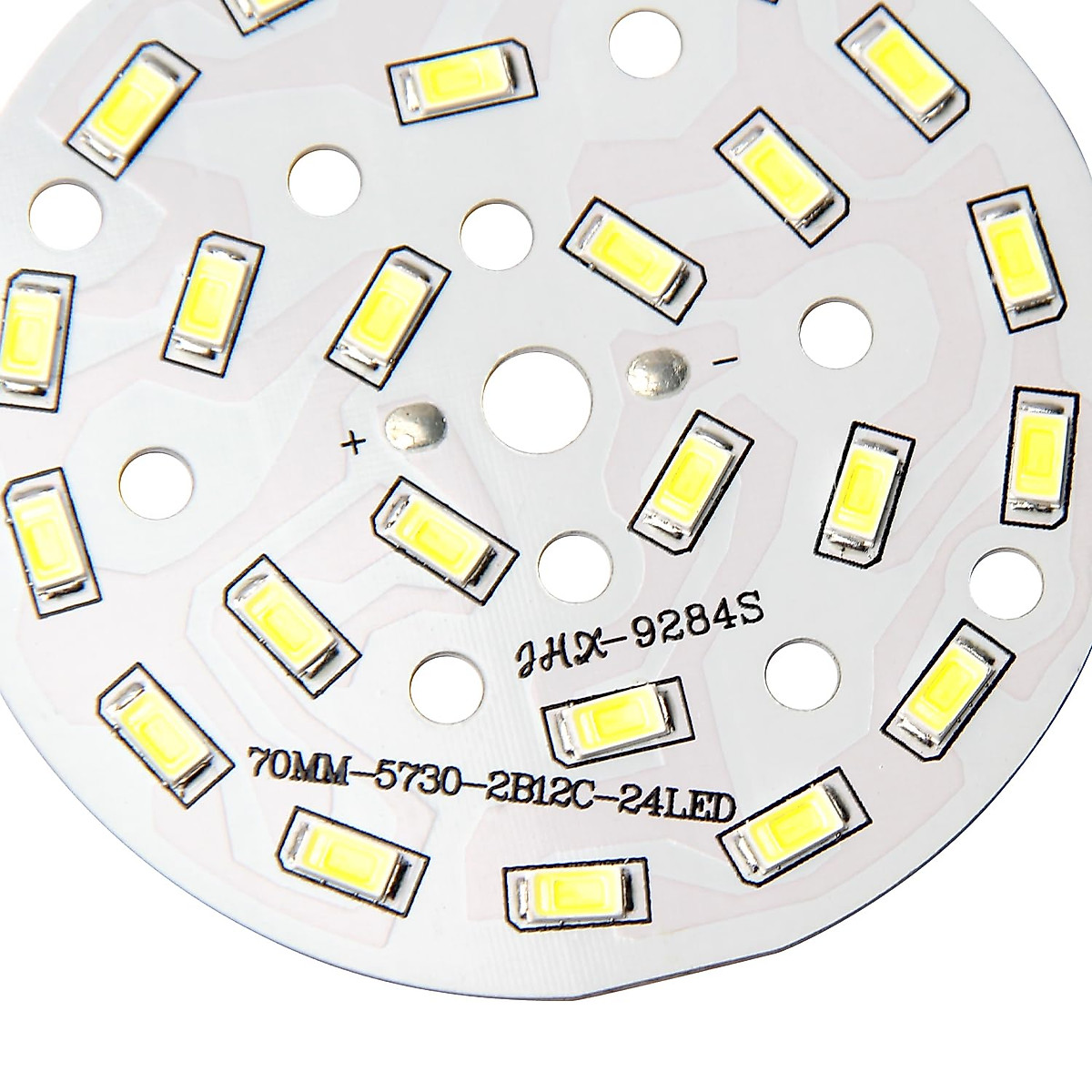 Bettomshin LED Chip Bulb, 300mA 12W Super Bright High Power 36-42V 6500K 5730 Aluminum LED Bulb 70mm Dia for Floodlight Lamp