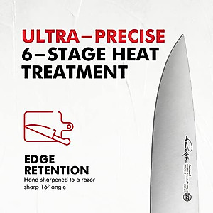 Cangshan Thomas Keller Signature Collection Swedish Powder Steel Forged, 17-Piece Knife Block Set, Walnut, White