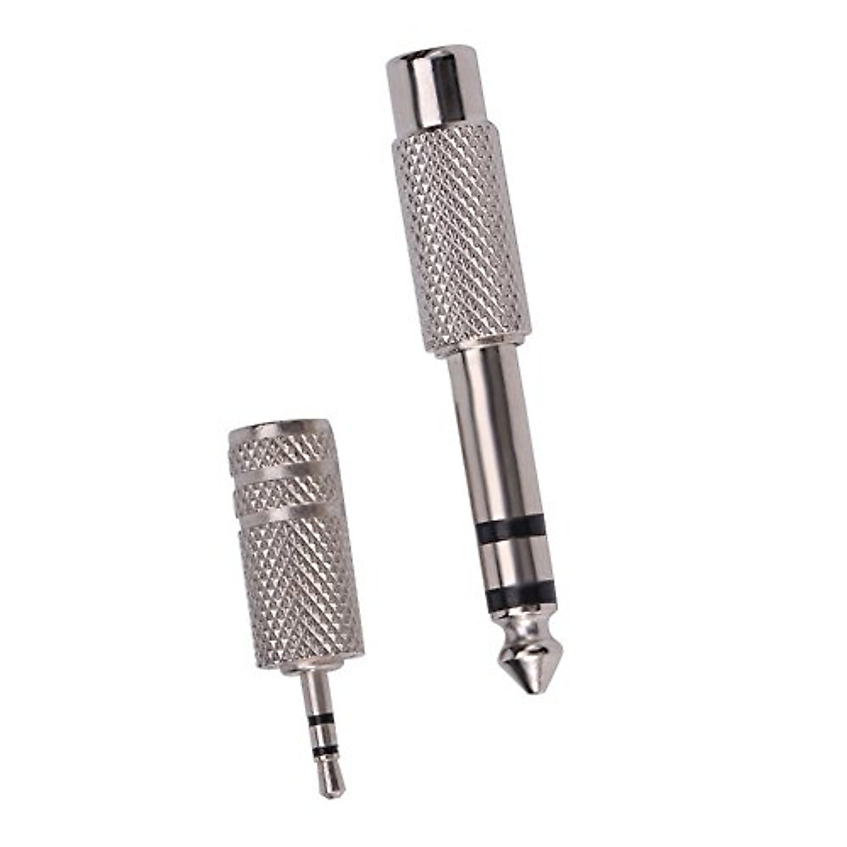 Nightwolf 8 Pieces Audio Adapter Headphone Adapter Gold Stereo Adapter 6.35mm 1/4inch to 3.5mm 1/8inch 3.5 mm to 2.5mm Mic Plug Adapter Connector