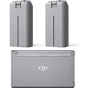 CAMRISE Original DJI Mavic Mini 2 Two-Way Charging Hub and Two Pack Intelligent Flight Batteries (for SE Drone ONLY) Gray