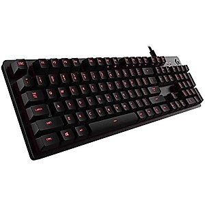 Logitech G413 Backlit Mechanical Gaming Keyboard USB Passthrough Carbon (Renewed)