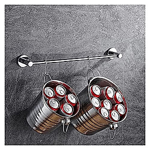 TOWEL BAR RACK Towel Rack Bathroom Single Towel Storage Rack Towel Bars,Stainless Steel Polished Finish Towel Rod,Wall Mounted Towel Holder Shelf for Toilet and Kitchen Dish Clothsbathroom Hardware/50