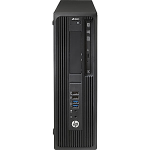 HP 2VN66UT#ABA Workstation Z240, Small Form Factor, 8 GB Ram, 256 GB SSD, Intel HD Graphics, Black