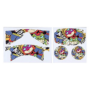 Mxzzand Scratchesproof, VR Headset Stickers, Comfortable, High Performance, VR Controller Headset Stickers,for Oculus Quest 2 Vr Gaming Glasses(Monster League)