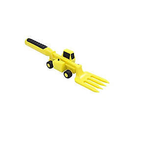 Constructive Eating Made in USA Set of 3 Construction Utensils for Toddlers, Infants, Babies and Kids - Made With Materials Tested for Safety