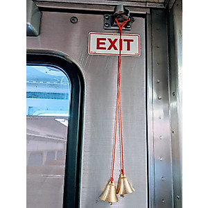 Craft Bells,2PCS Brass Bell(2" X 2") Vintage doorbell for DIY Craft Cow Horse Sheep Dog Camel Bells Home Garden Christmas Tree Decoration Bells KSI(Loud Sound)