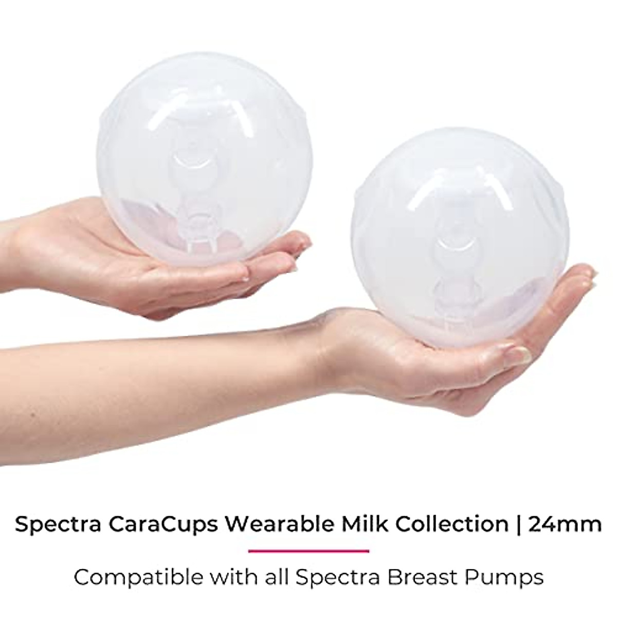 Spectra - CaraCups Wearable Milk Collection - Compatible with Spectra Breast Pumps - 24mm