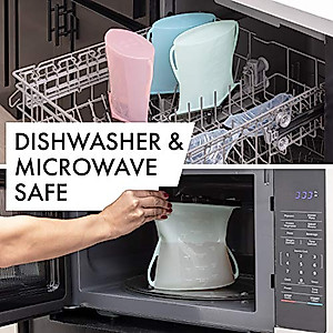 Reusable Silicone Bags for Food Storage - 3 x 1.5L (51oz) Silicone Food Storage Bags + 6 Stretch Lids Bowl Covers to Lock in Freshness + 2 Bonus Sealer Clips - Freezer, Microwave & Dishwasher Safe