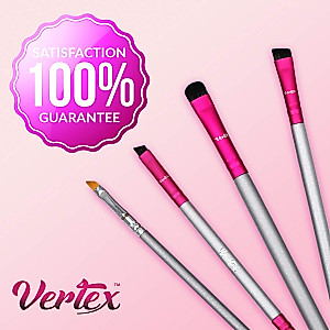 Eyebrow Brush Kit Thin Angled - Eye Brow Concealer Contour Brush to Shape and Conceal Eyes Duo Spoolie Brushes Firm Bristles Definer for Filling Pomade Gel | Defining Arches Winged Eyeliner Stencil