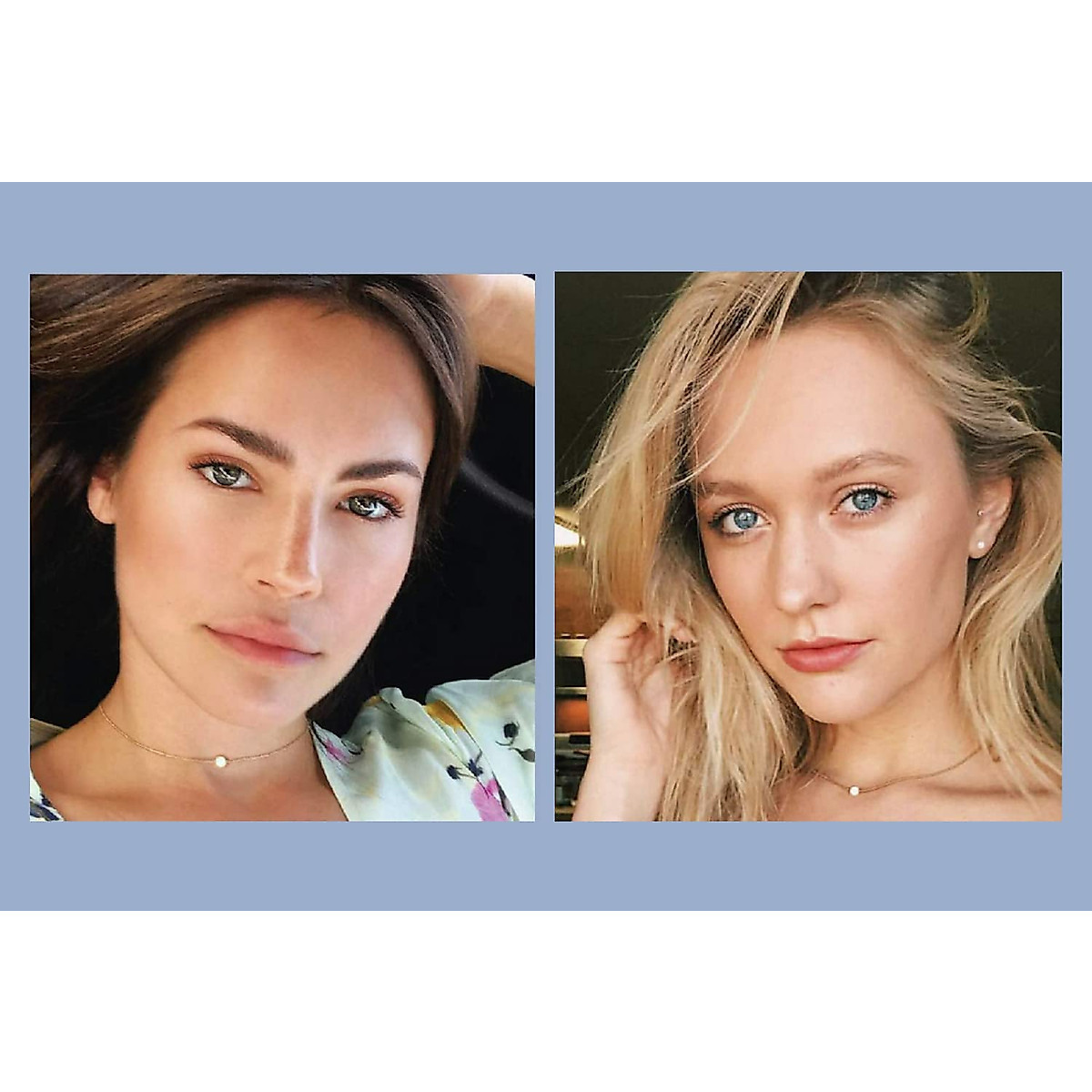 Benevolence LA Gold Choker Necklace, 14k Gold Dipped Opal Necklace, Dainty Beaded Necklace for Women, Gifts for Mom, Delicate Short Necklace, Designed in California, Gift for Her