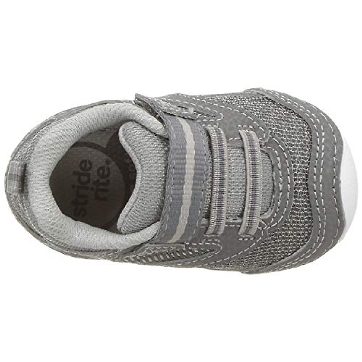 Stride Rite baby boys Adrian Athletic Sneaker, Grey, 4 Toddler US