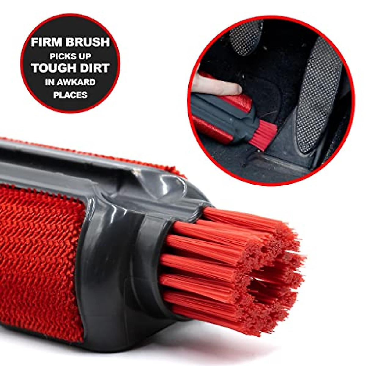 Roamwild Car Tidy - Interior Cleaning Tool kit - Many Cleaning Accessories in one Tool with extendable Magnetic Crack Retrieval Tool with Bright LED Torch