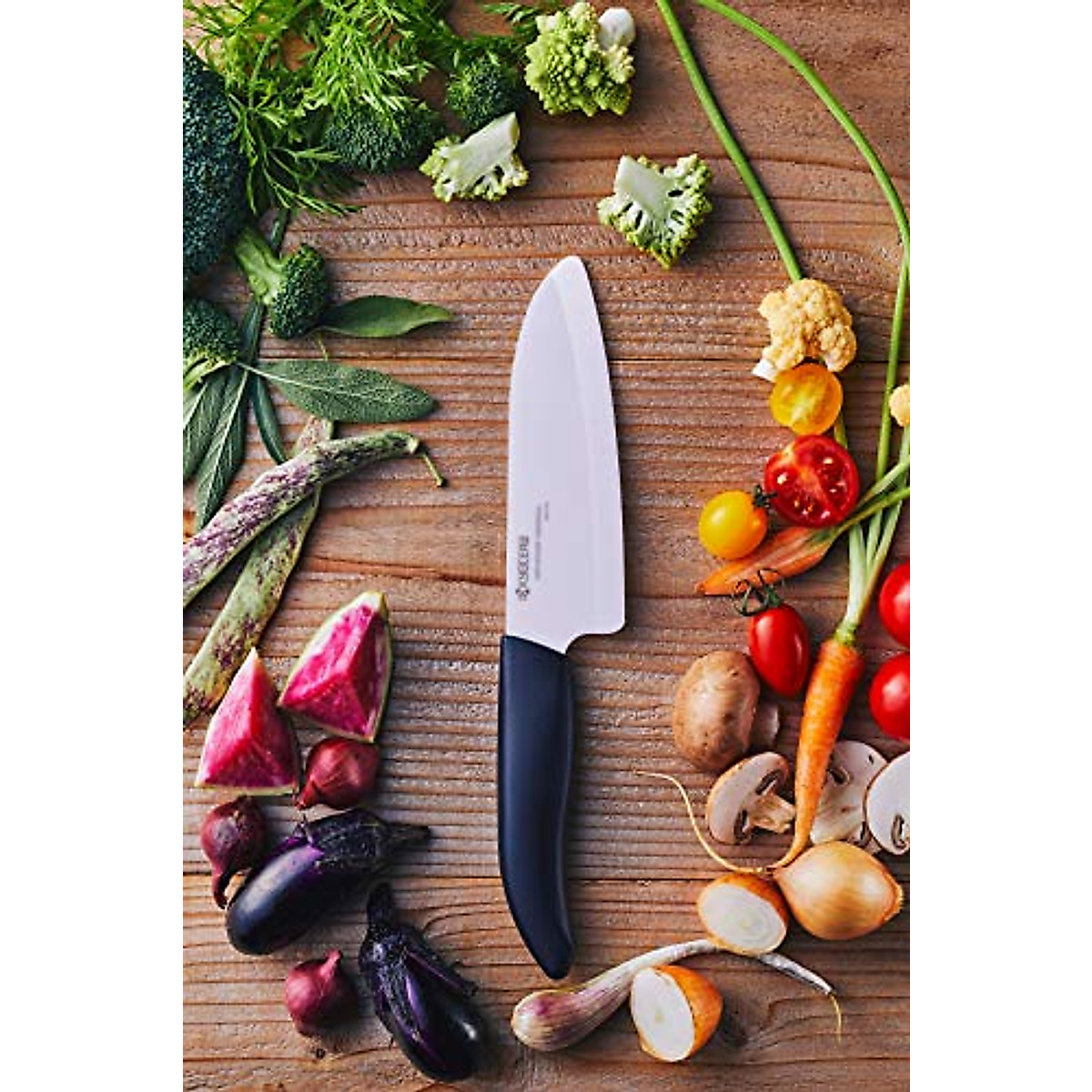 Kyocera Revolution Mini Santoku, 4-inch: White 5.5"